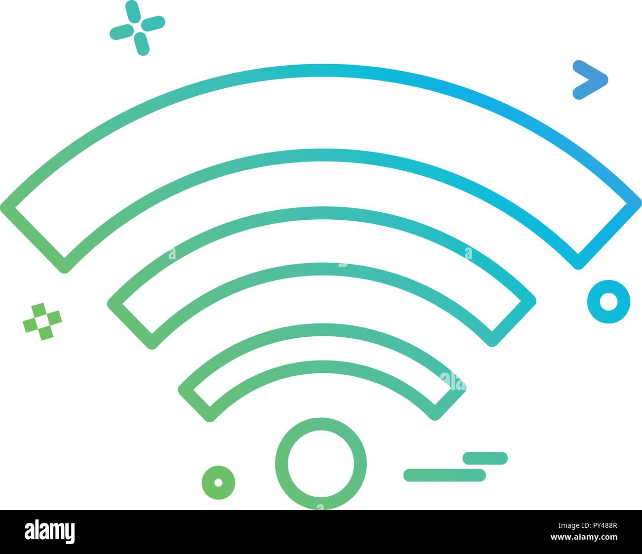 Wifi icon design vector Stock Vector Image & Art - Alamy