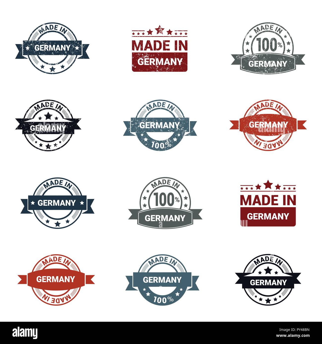 Germany stamps Stock Vector Images - Alamy