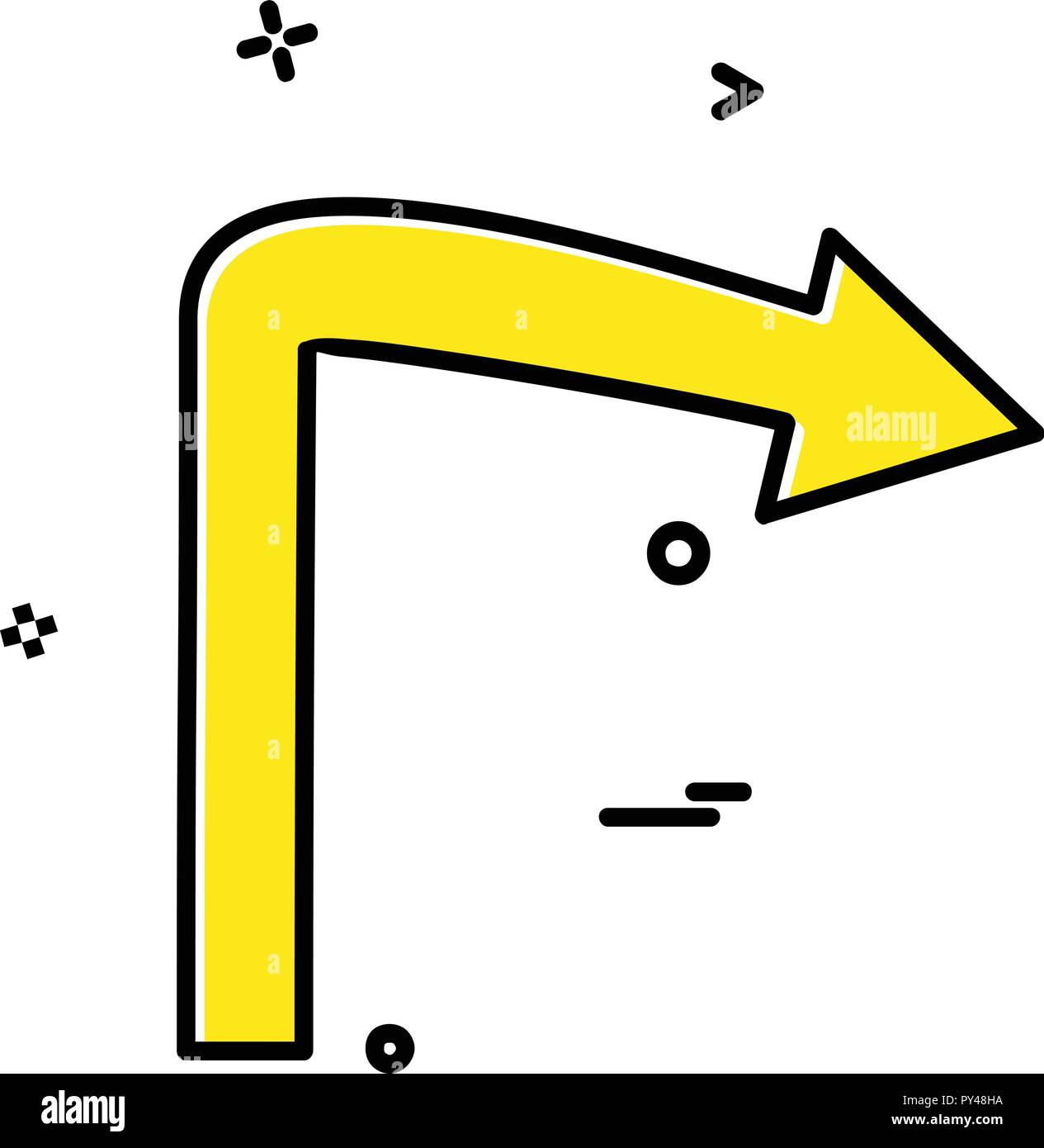 Direction arrow icon design vector Stock Vector Image & Art - Alamy