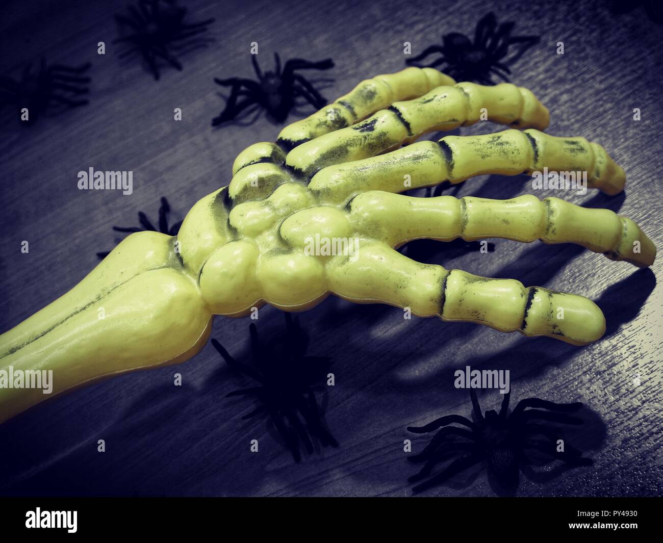 Halloween, Skeleton arm Stock Photo - Alamy