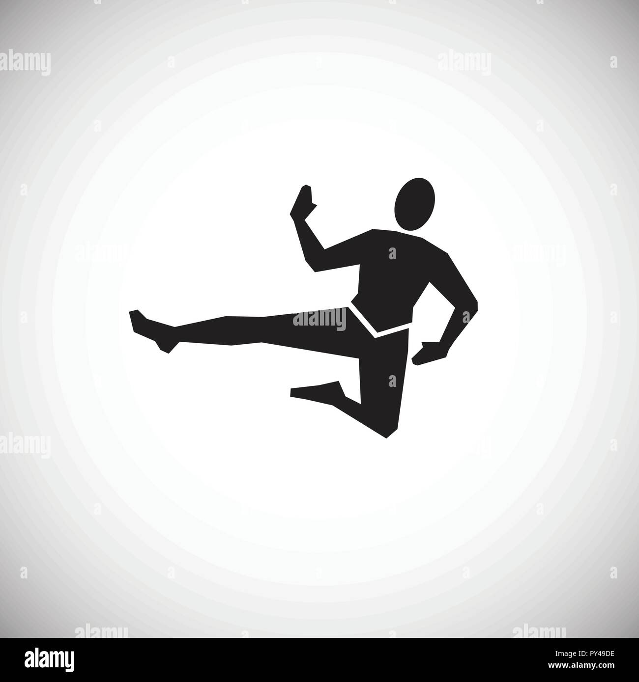 Karate icon on white background icon Stock Vector Image & Art - Alamy