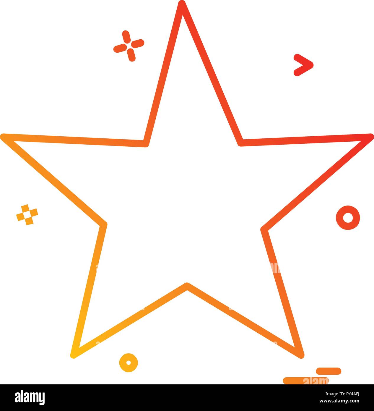 Star icon design vector Stock Vector Image & Art - Alamy