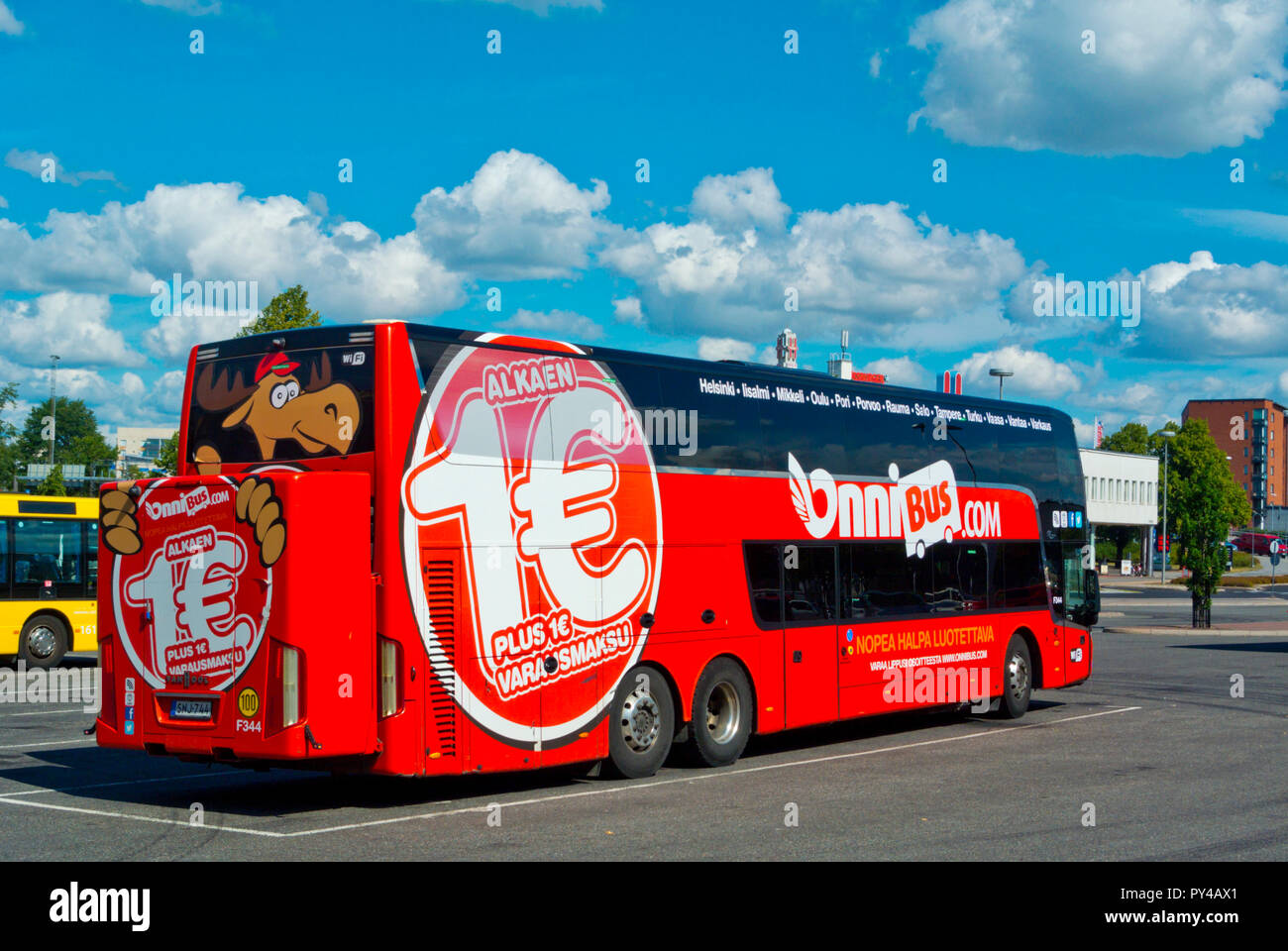 Turun linja-autoasema, long distance bus station, Turku, Finland Stock ...