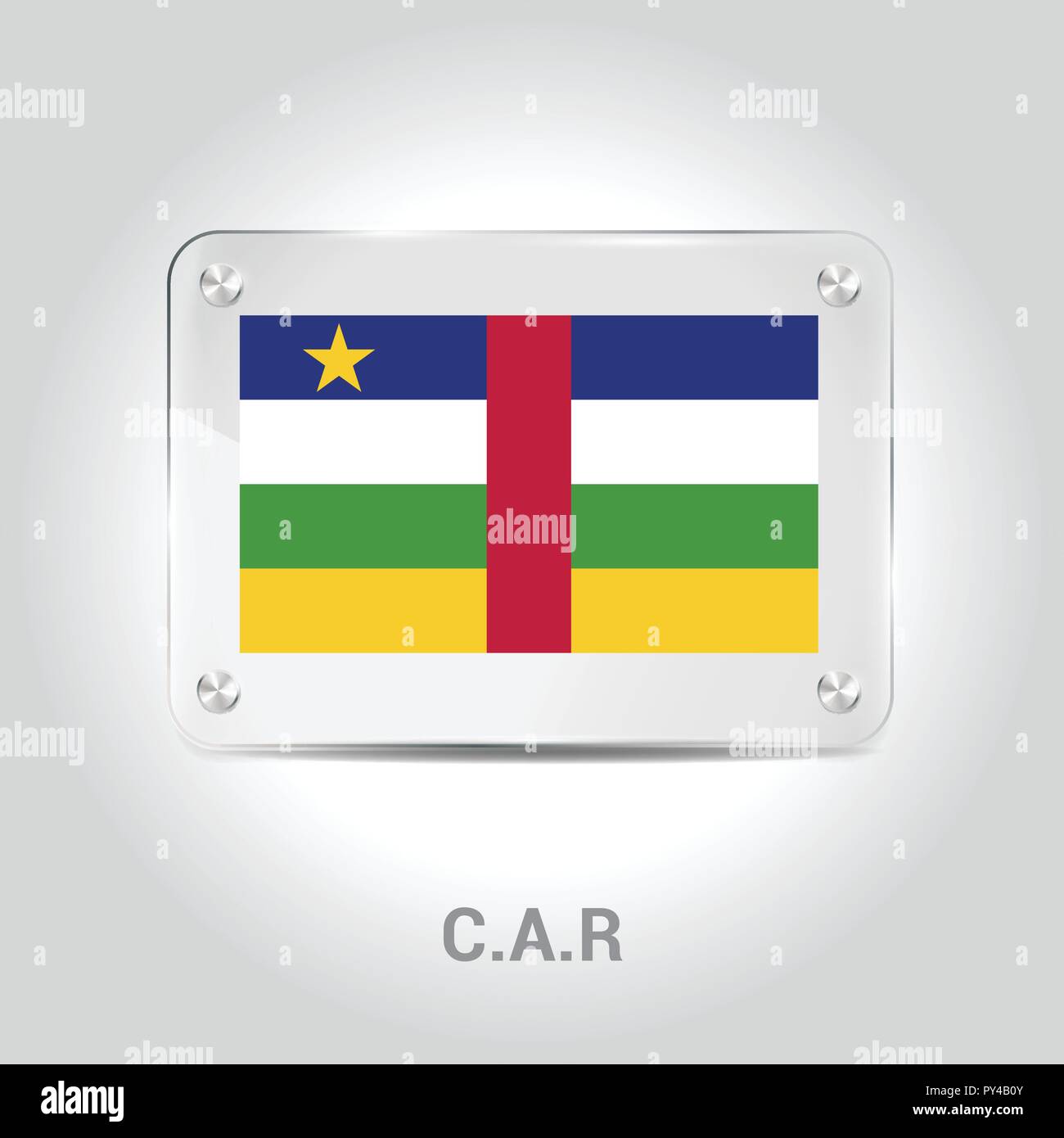 C.A.R flag design vector Stock Vector Image & Art - Alamy