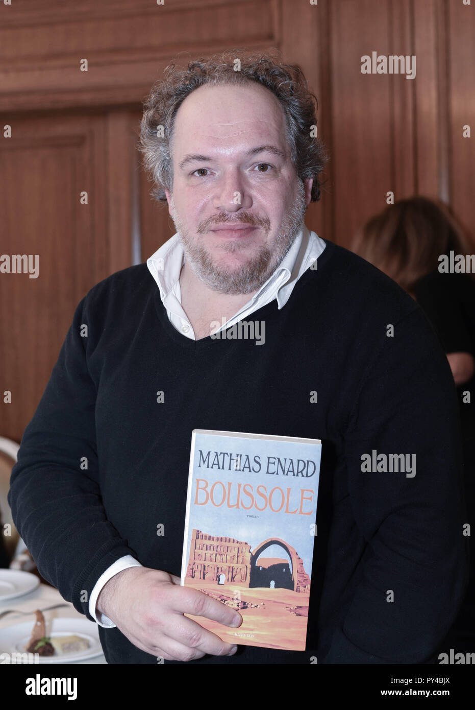 Mathias enard remporte le prix goncourt 2015 hi-res stock photography ...