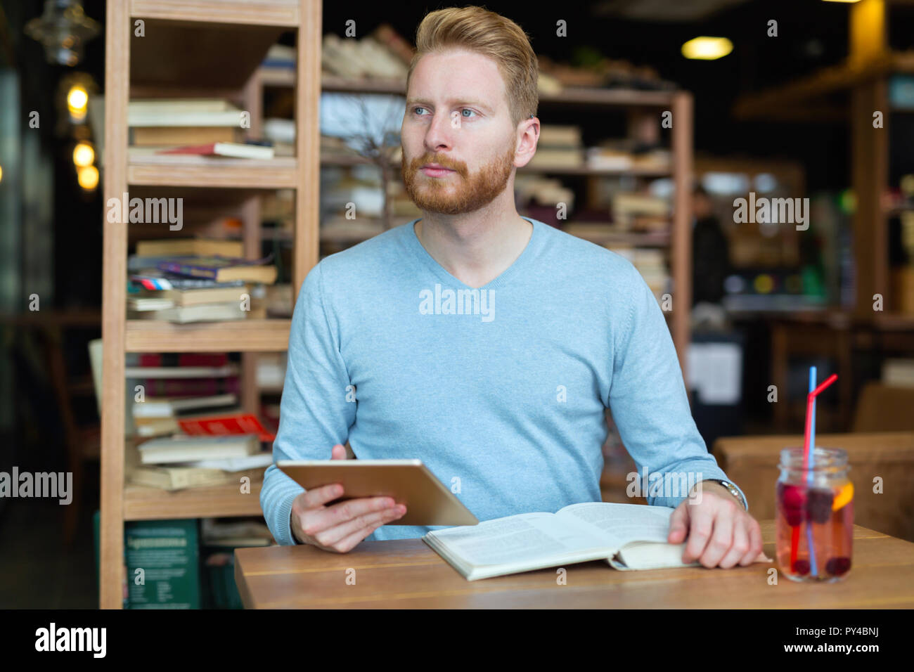 Studying cafe coffee shop hi-res stock photography and images - Alamy