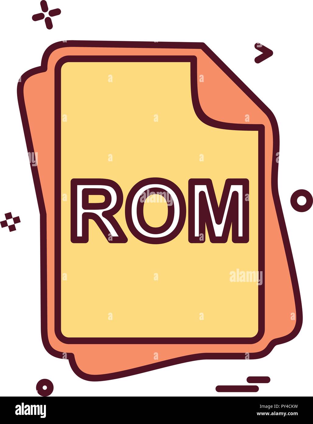 Rom file type Stock Vector Images - Alamy