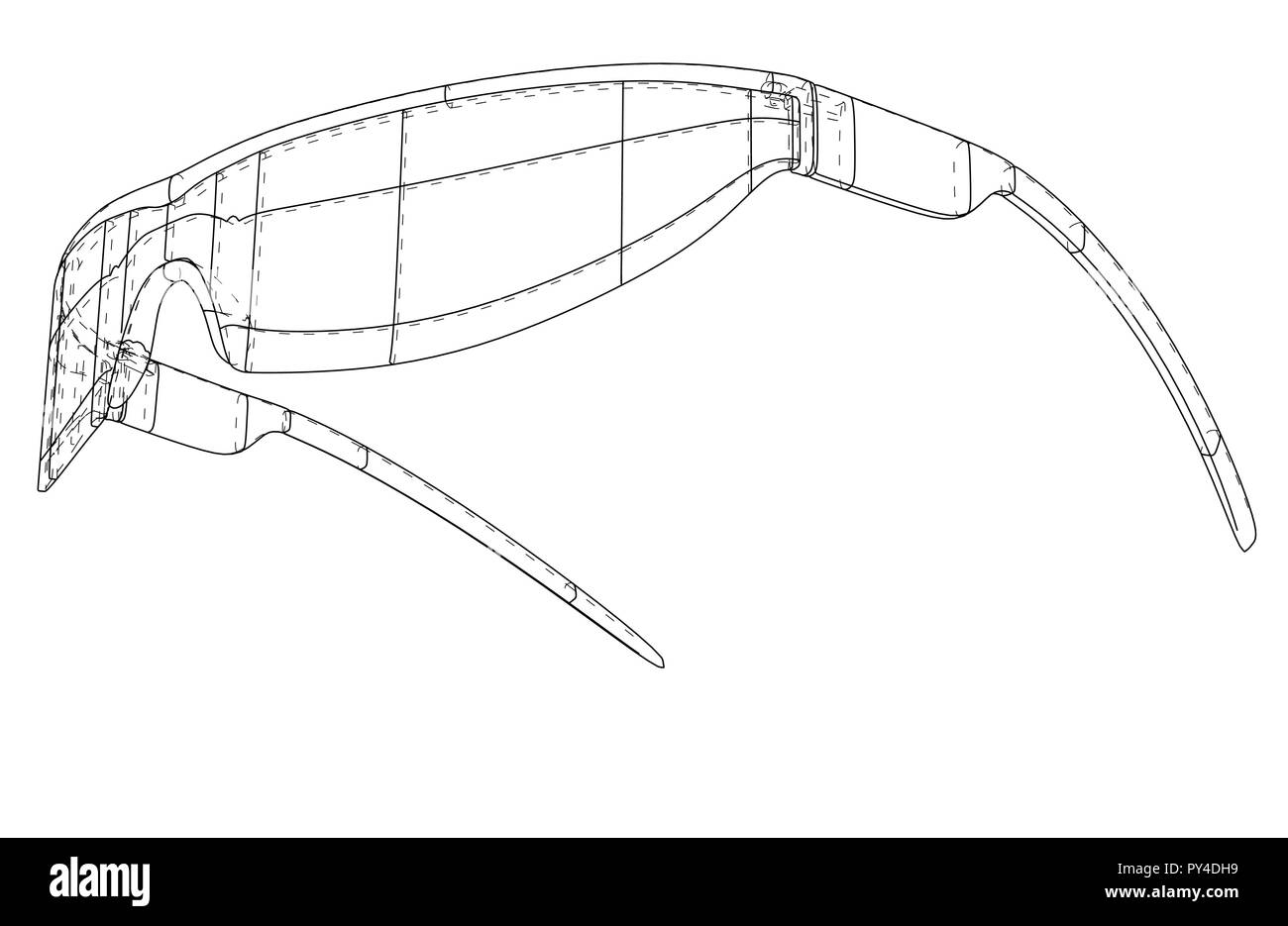 VR Virtual Reality Glasses Concept. Vector Stock Vector Image & Art - Alamy