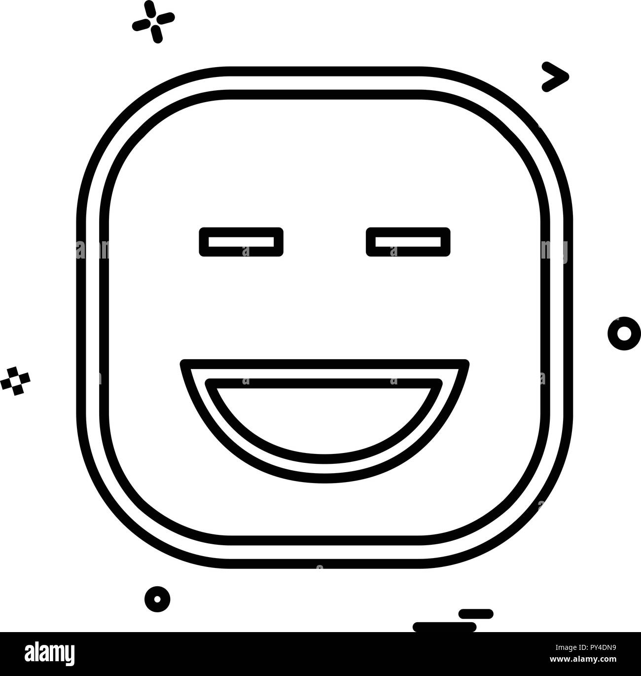 Smiley icon design vector Stock Vector Image & Art - Alamy