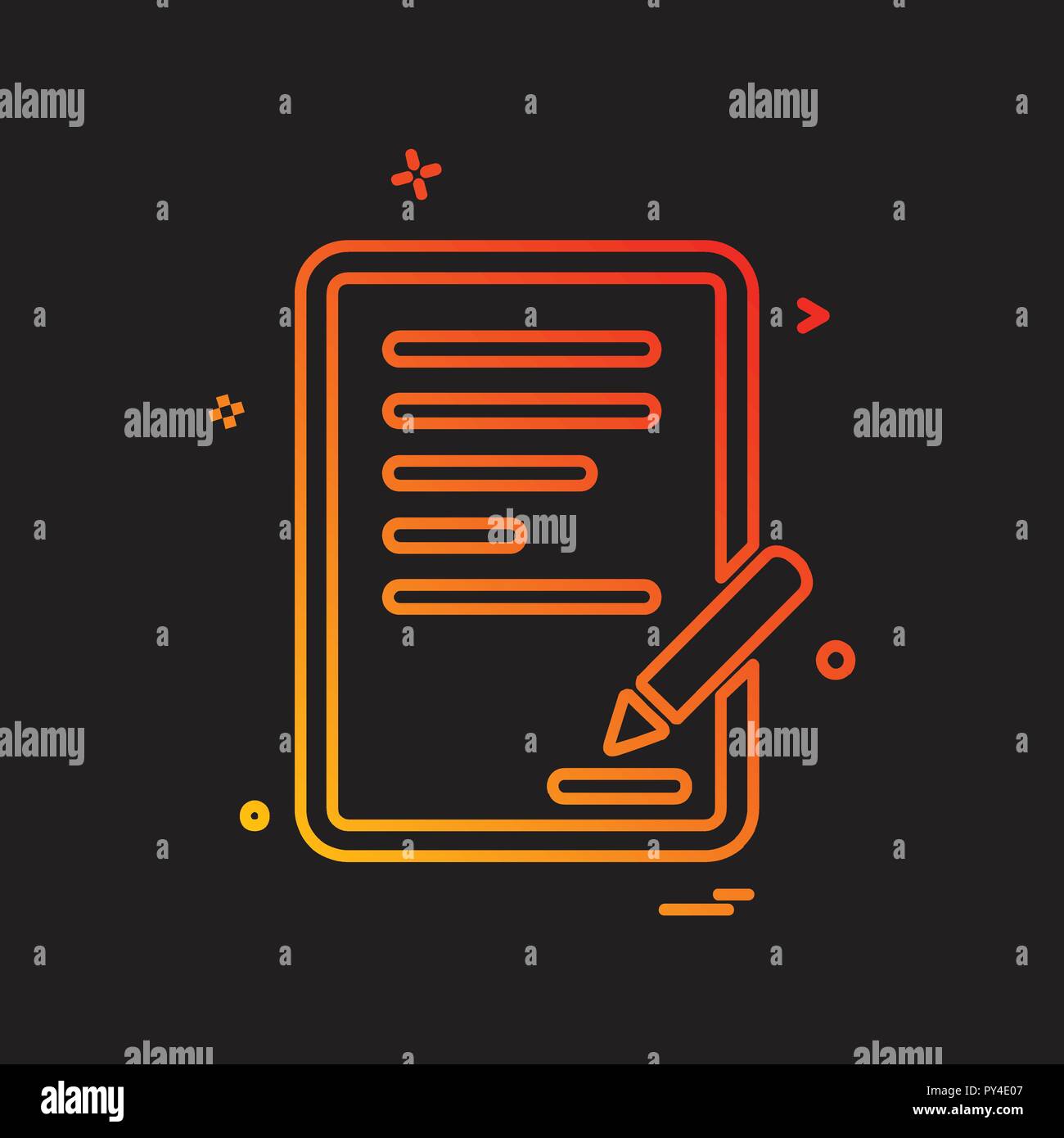 Text icon design vector Stock Vector Image & Art - Alamy