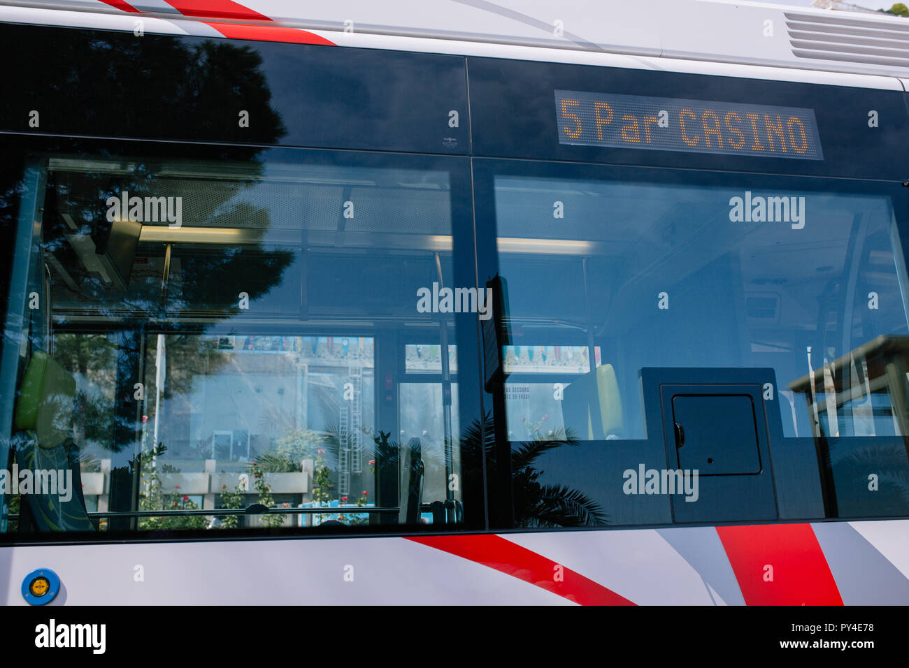 City Bus in Monaco public town transport Stock Photo - Alamy