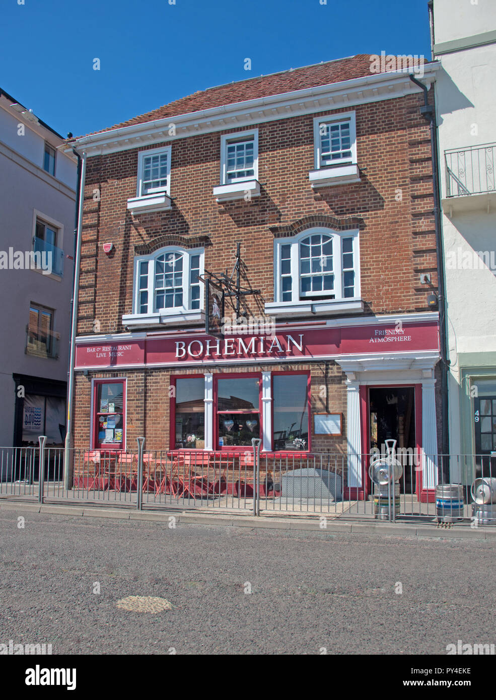 Deal Kent Bohemian Pub & Restaurant Front Stock Photo - Alamy