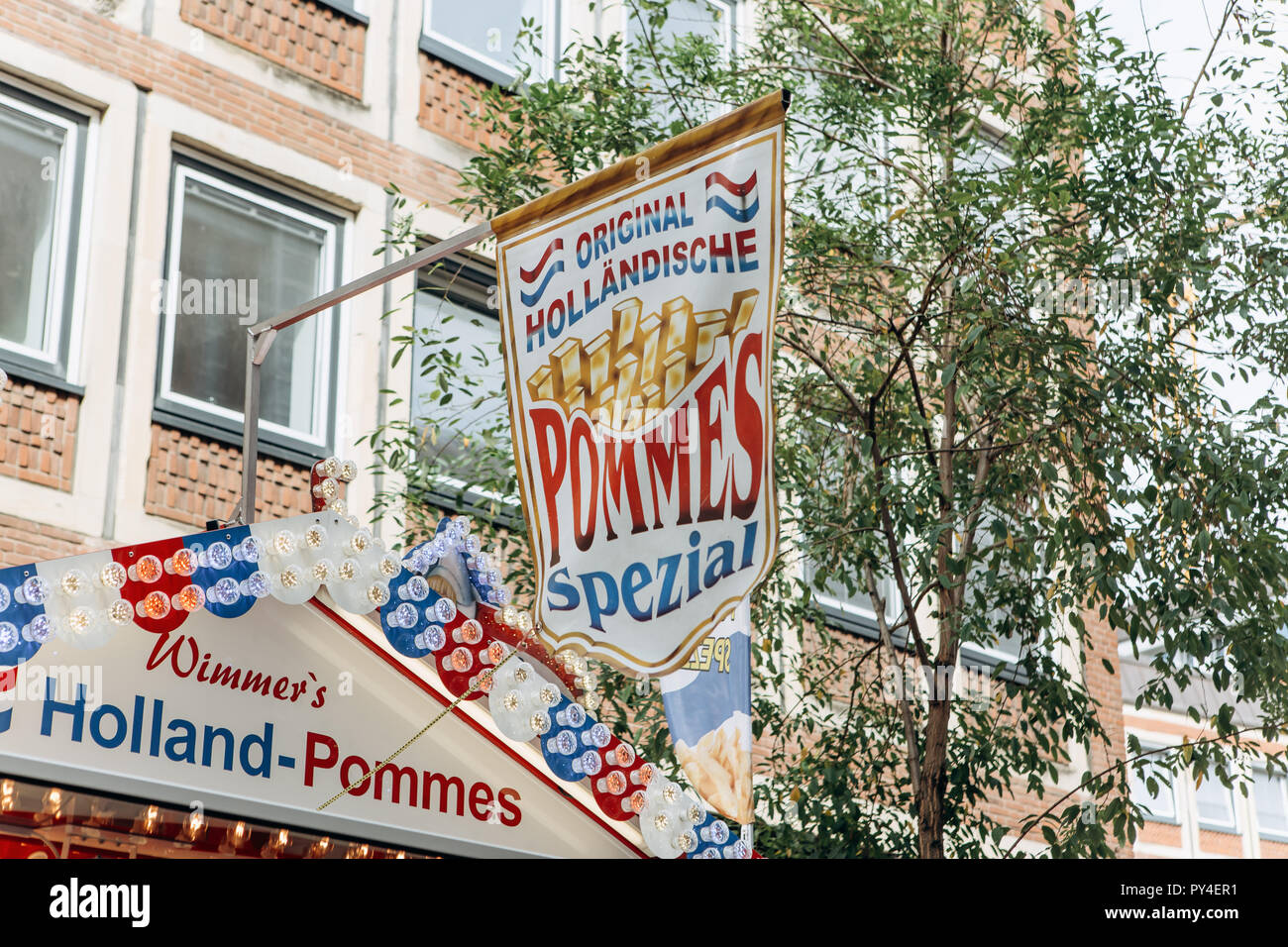 French fries stall hi-res stock photography and images - Alamy