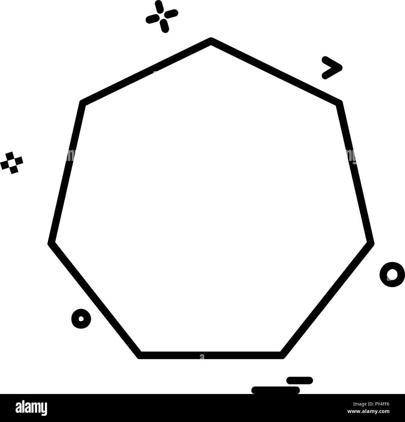 Pentagon icon design vector Stock Vector Image & Art - Alamy