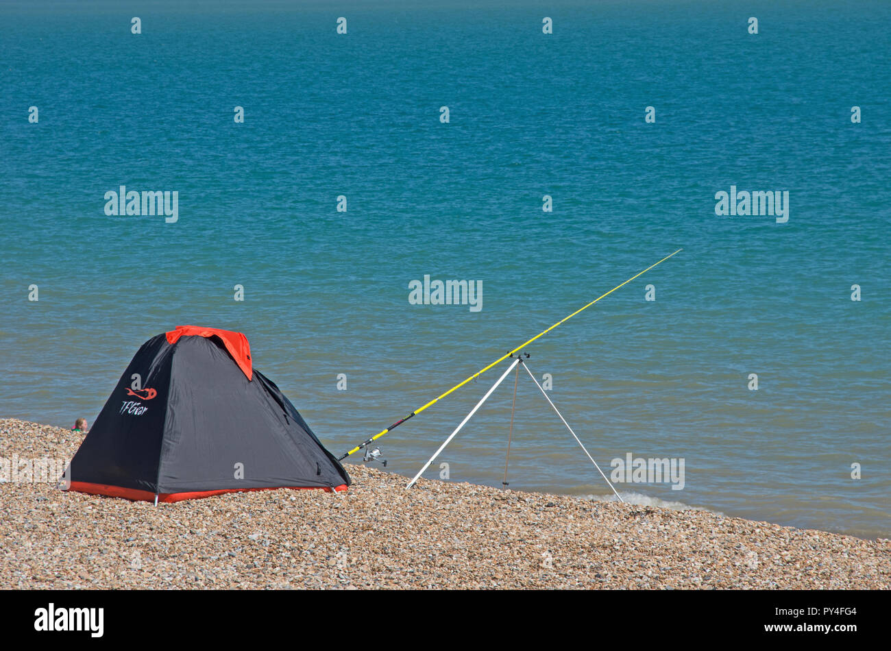 Deal Kent Fishing on Beach Stock Photo - Alamy