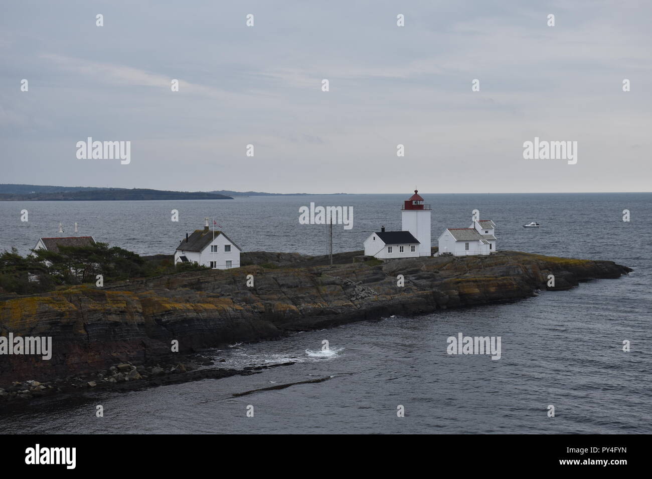 Norwegen, Langesund, Telemark, Bamble, Leuchtturm, Leuchtturmwärter ...