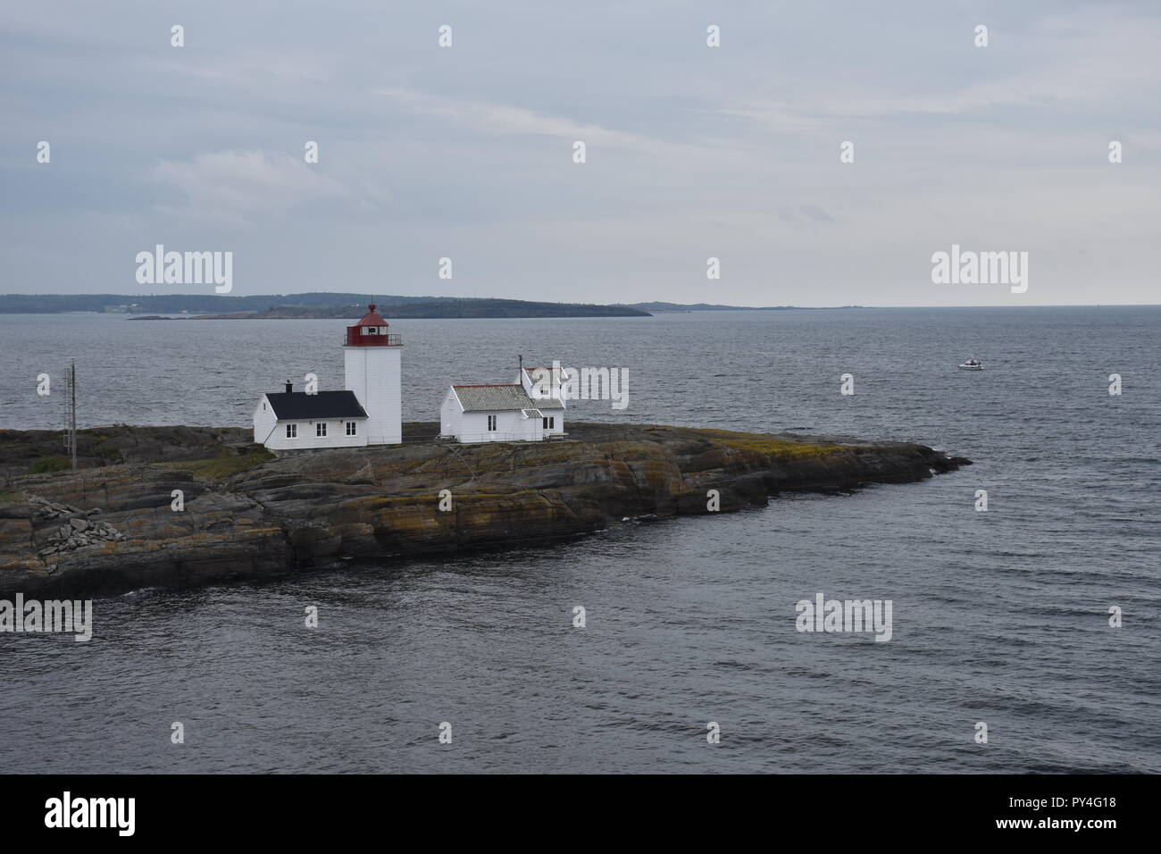 Norwegen, Langesund, Telemark, Bamble, Leuchtturm, Leuchtturmwärter ...