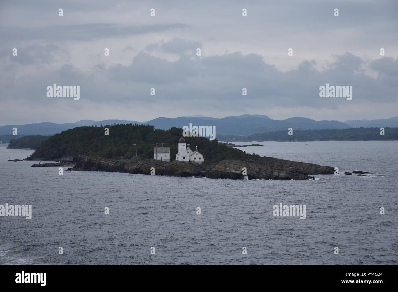 Norwegen, Langesund, Telemark, Bamble, Leuchtturm, Leuchtturmwärter ...
