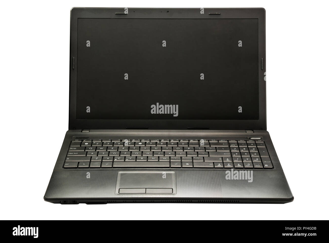laptop isolated on a white background Stock Photo - Alamy