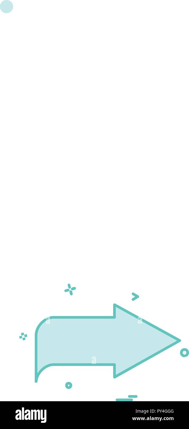 Right arrow icon design vector Stock Vector Image & Art - Alamy