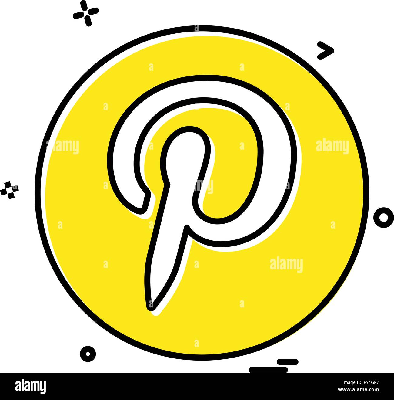 Purple Pinterest Icon