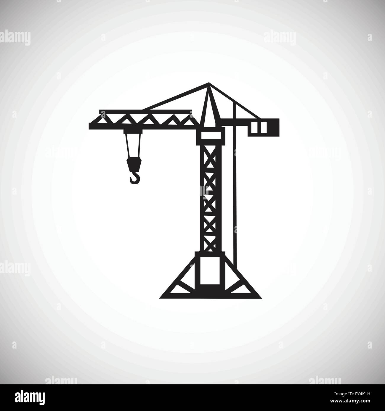 Crane on white background Stock Vector Image & Art - Alamy