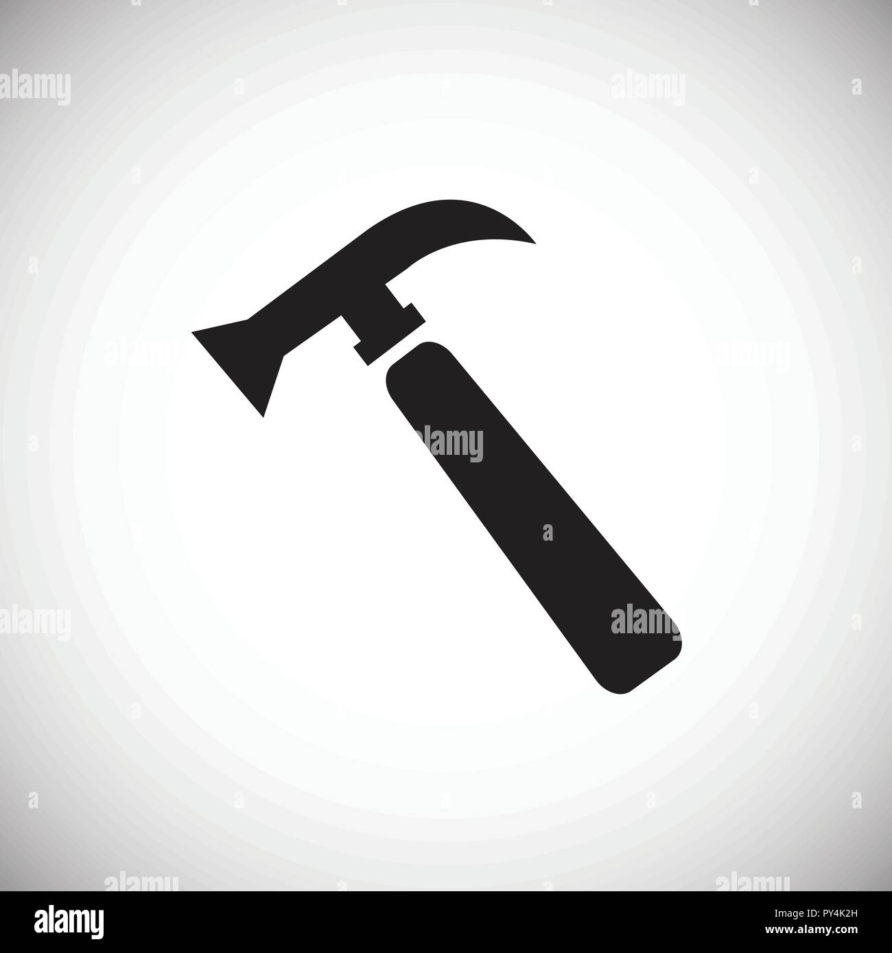Hammer tool on white background Stock Vector Image & Art - Alamy