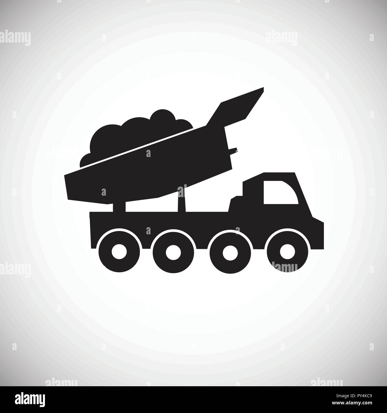 Construction truck on white background Stock Vector Image & Art - Alamy