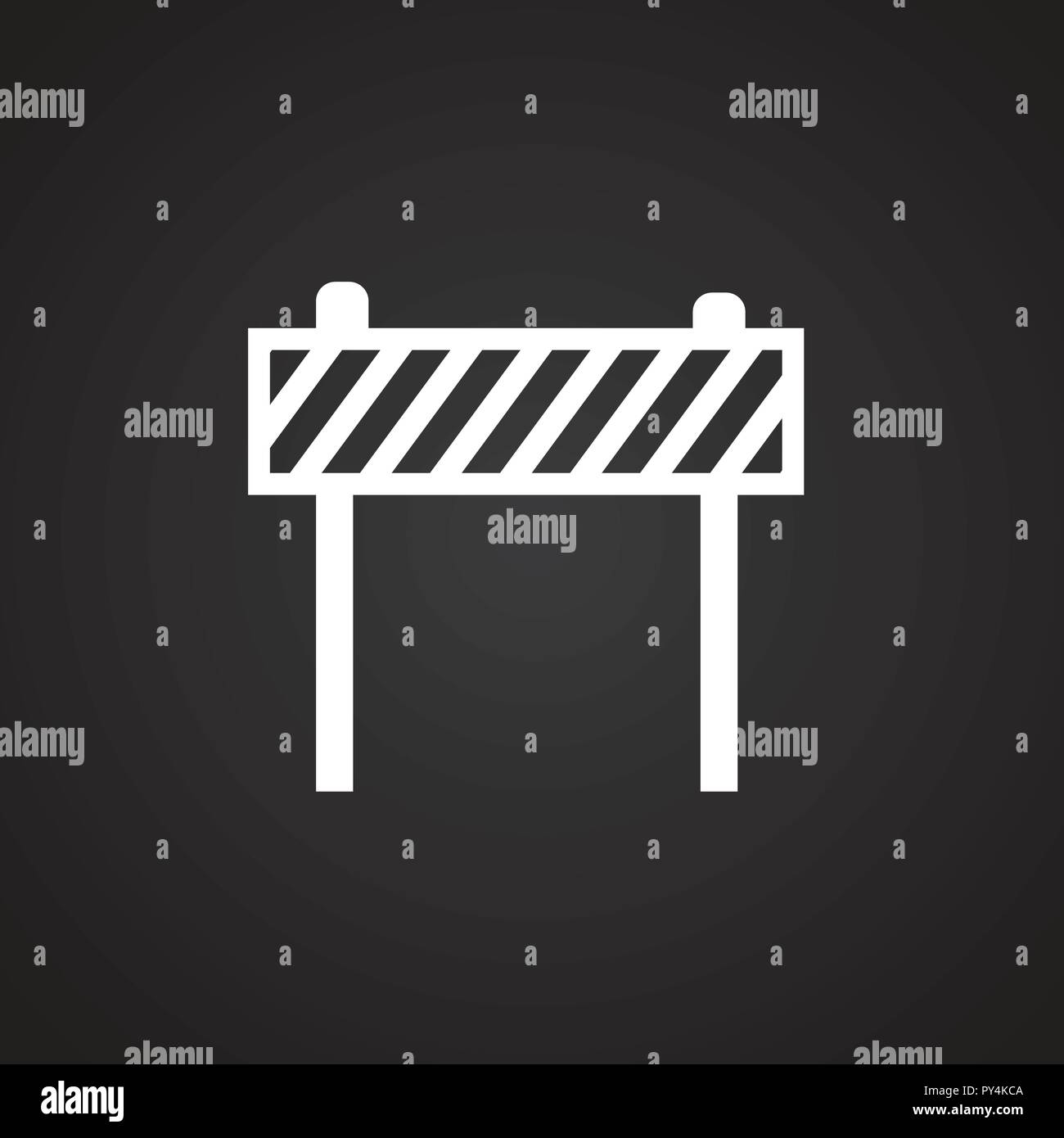 Construction plate on black background Stock Vector Image & Art - Alamy