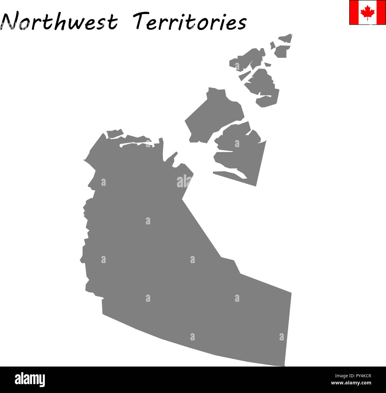 Northwest territories map hi-res stock photography and images - Alamy
