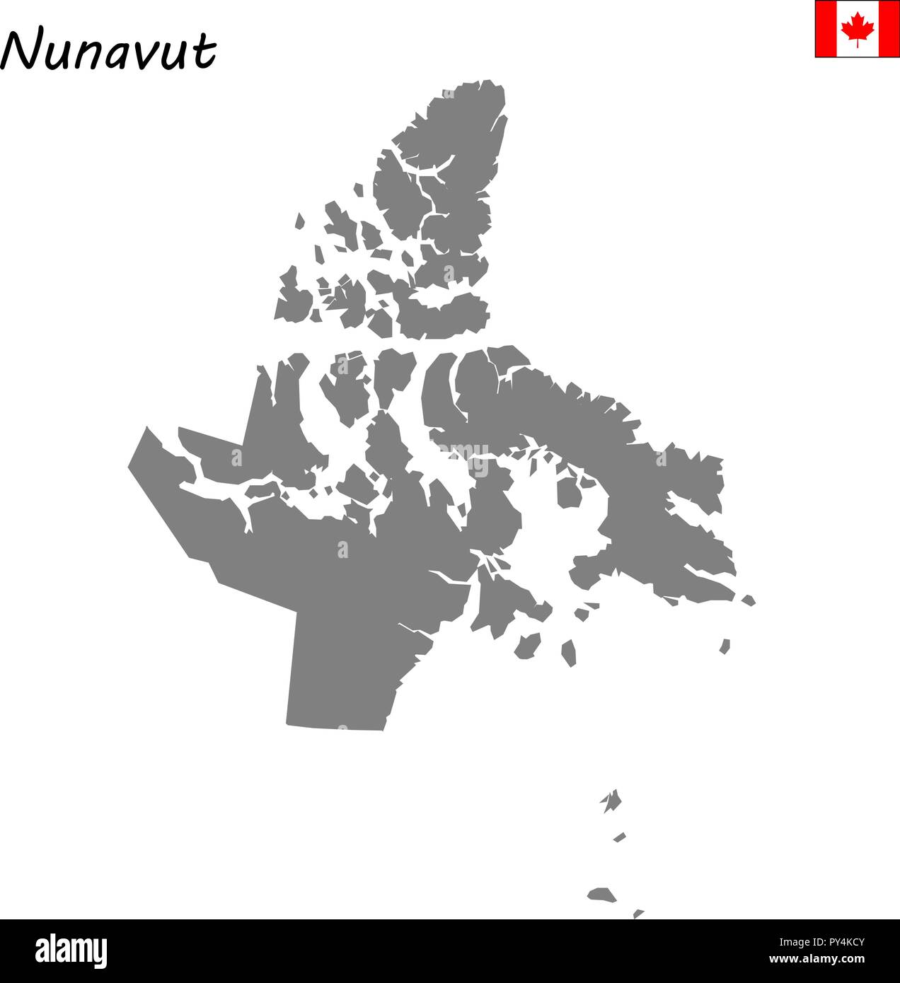 Map of nunavut hi-res stock photography and images - Alamy