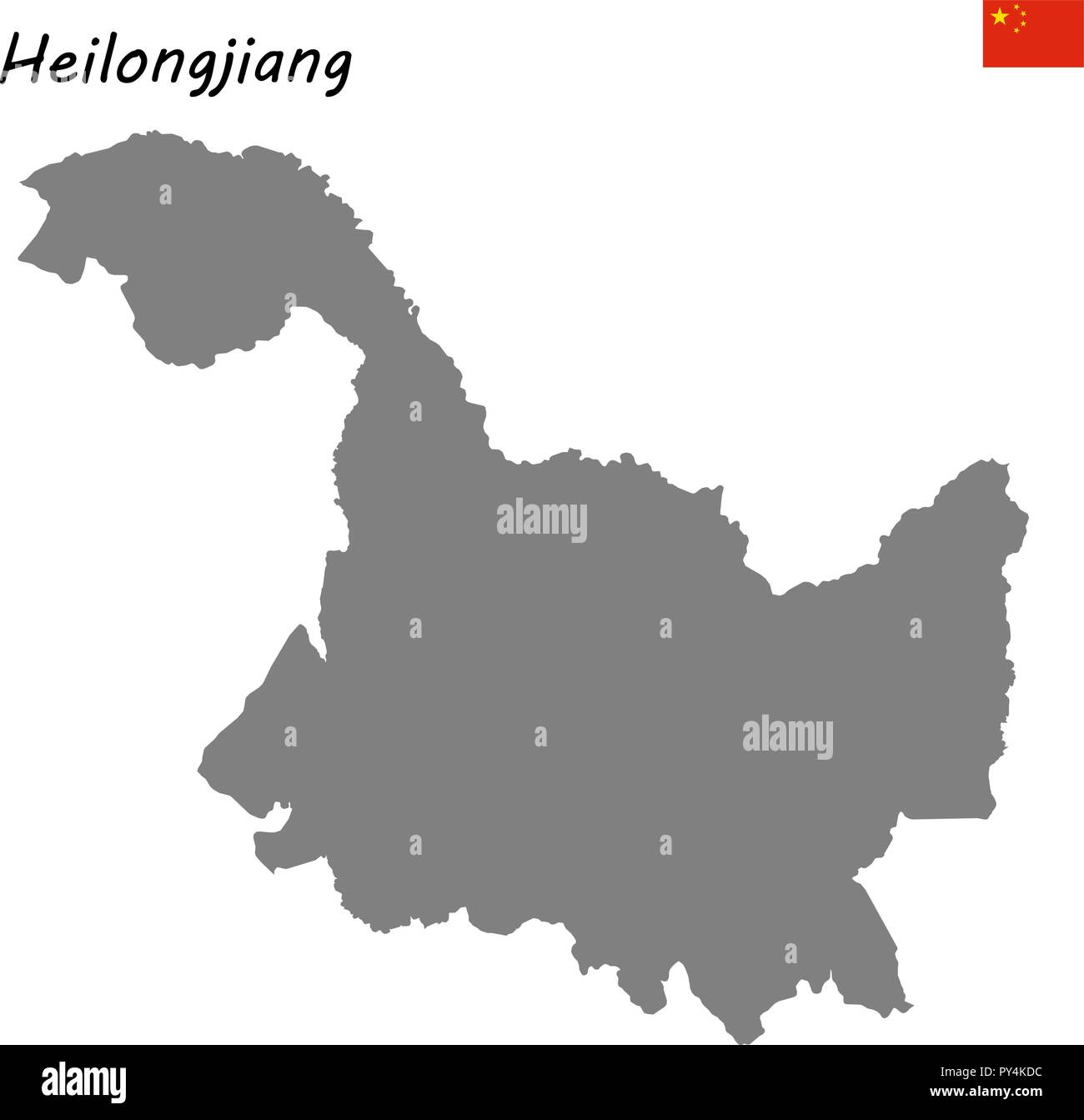 Heilongjiang map hi-res stock photography and images - Alamy