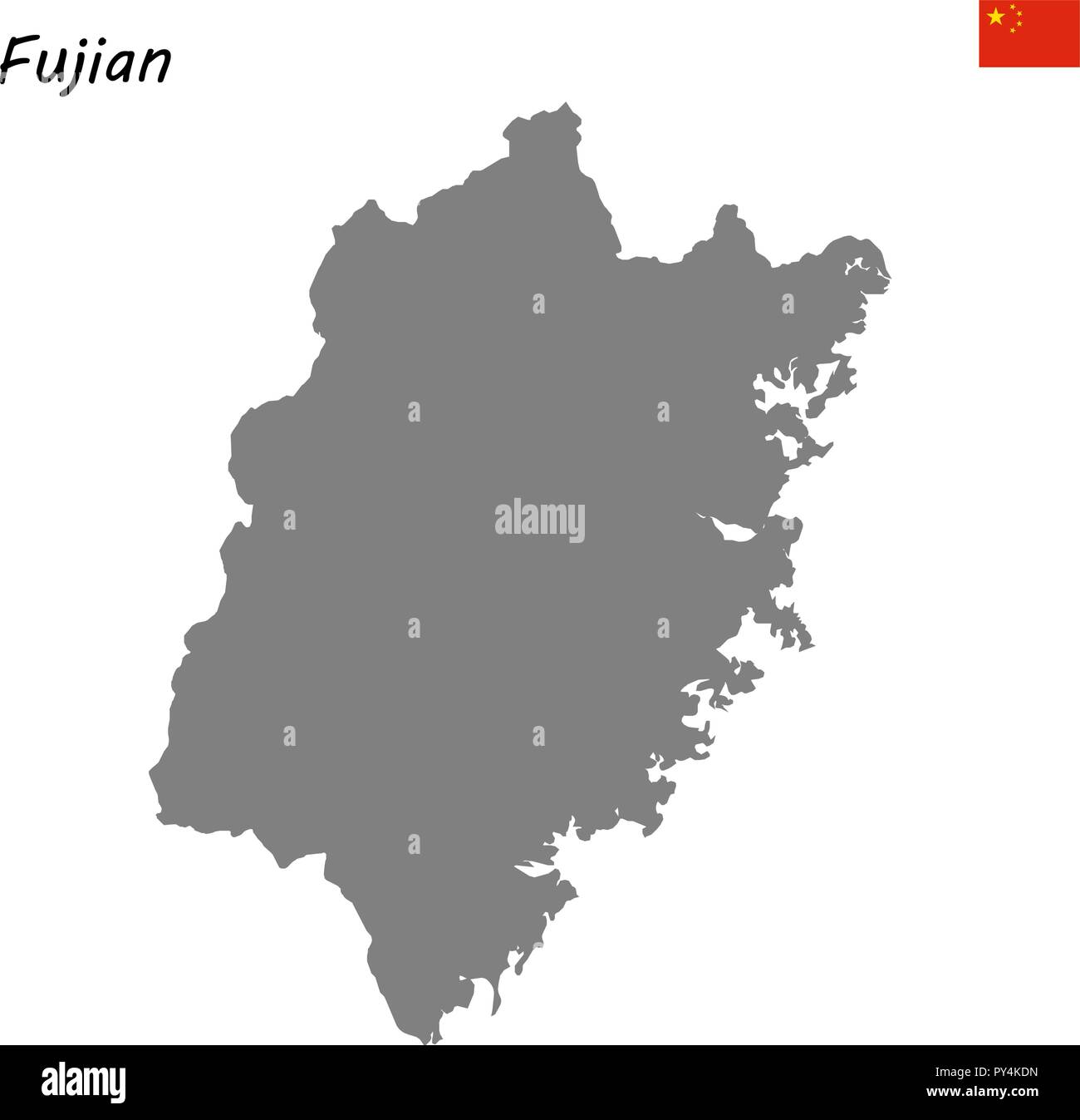 Fujian map Stock Vector Images - Alamy