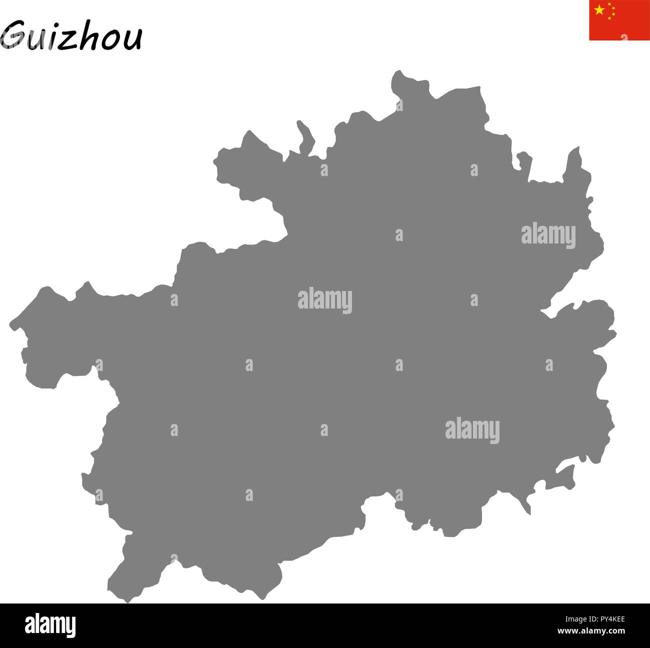 Guizhou map Stock Vector Images - Alamy