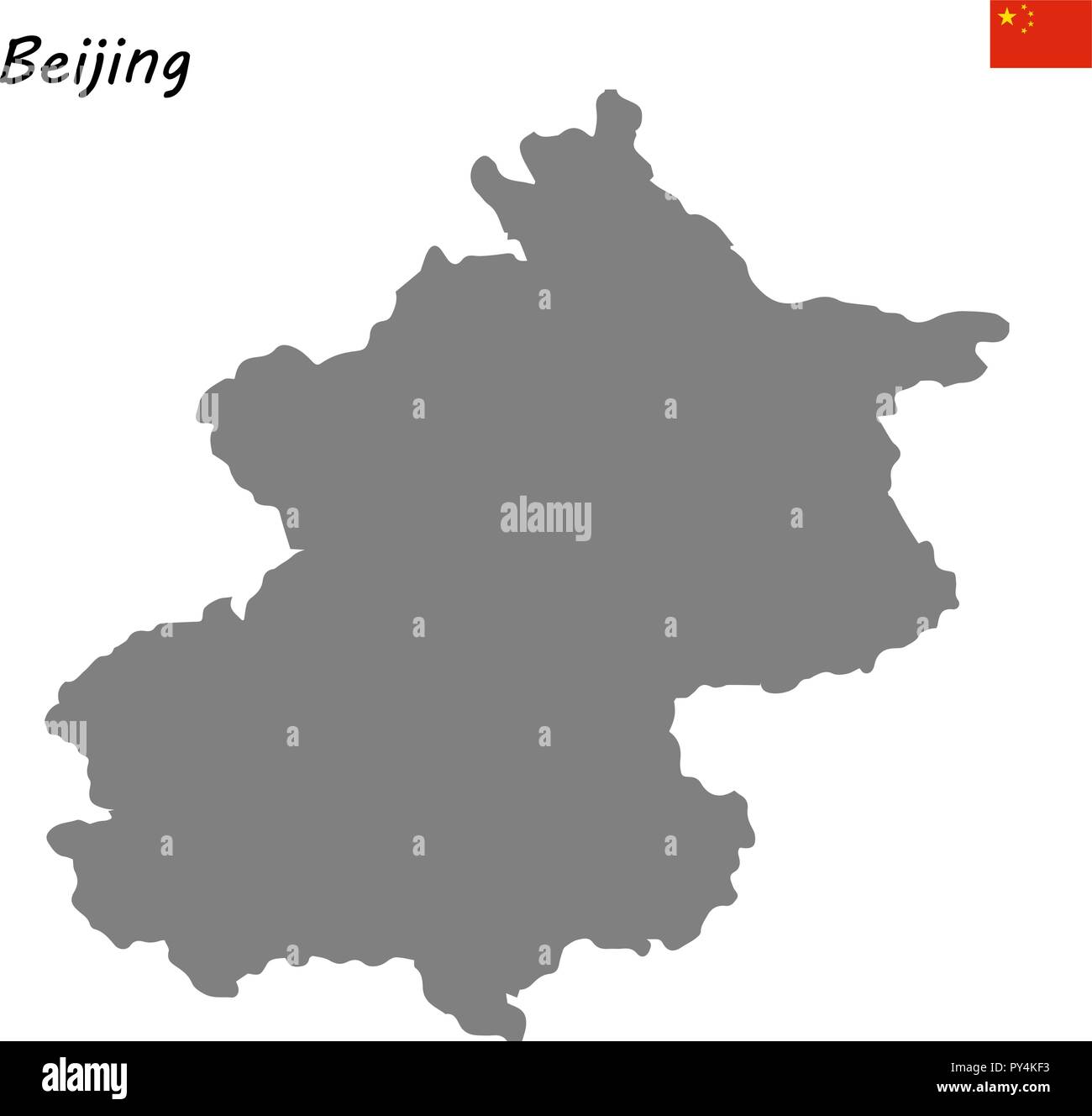 China political map capital beijing Stock Vector Images - Alamy