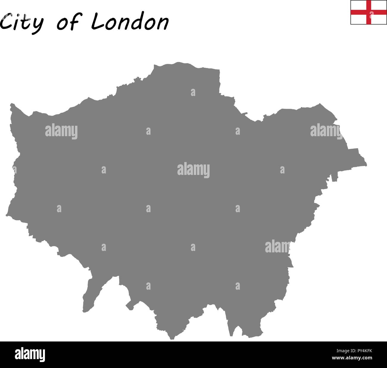 London boroughs map vector hi-res stock photography and images - Alamy