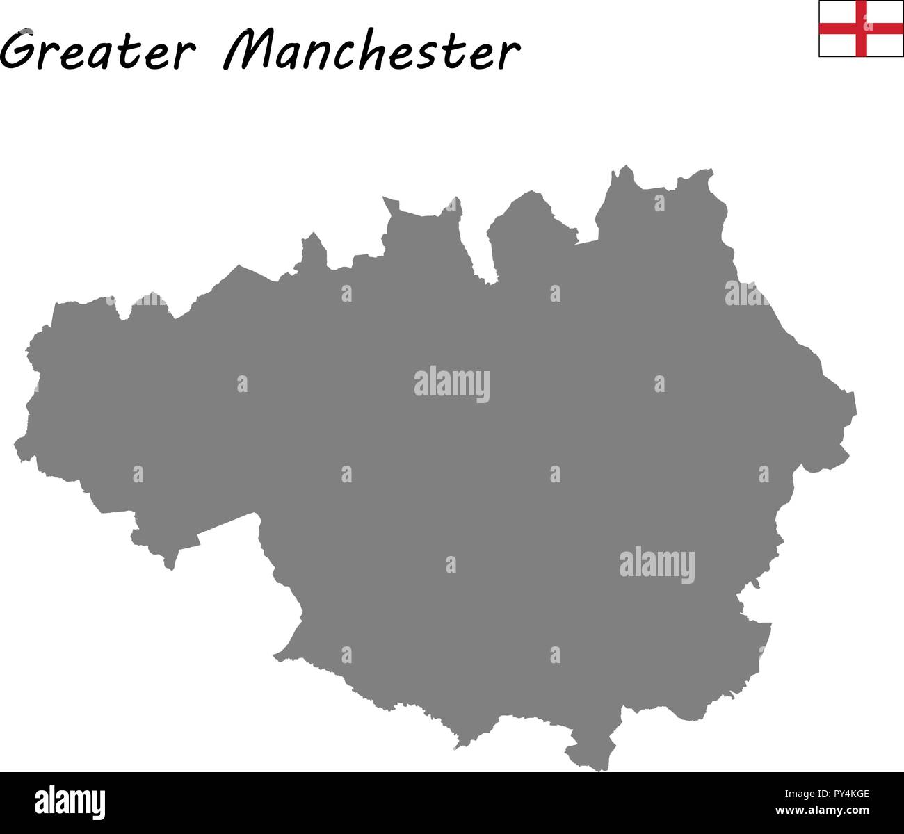 Greater manchester map hi-res stock photography and images - Alamy