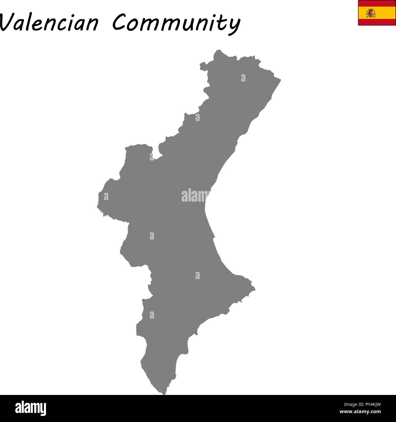 Valencian community map hi-res stock photography and images - Alamy