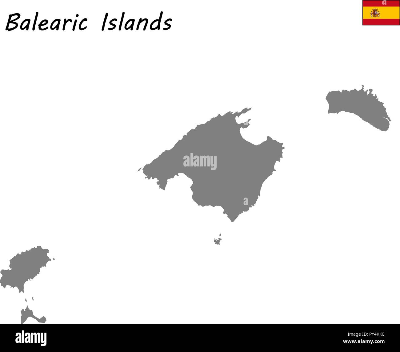 Balearic islands map hi-res stock photography and images - Alamy