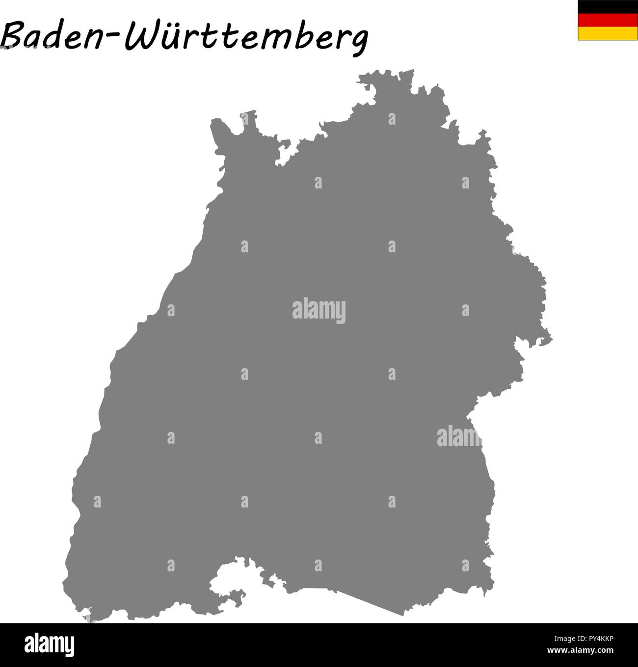 Baden württemberg map Stock Vector Images - Alamy