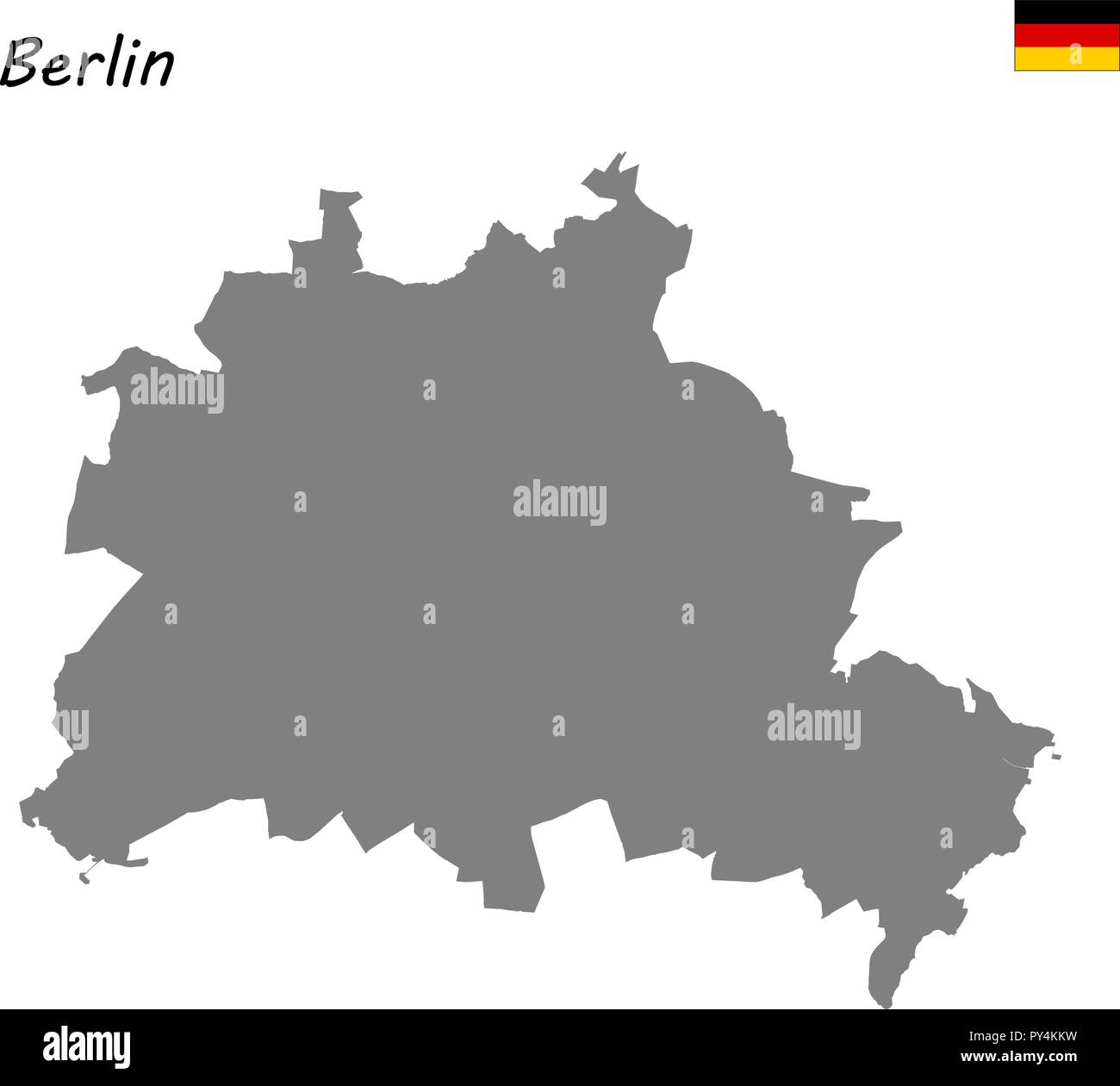 Germany political map capital berlin Stock Vector Images - Alamy