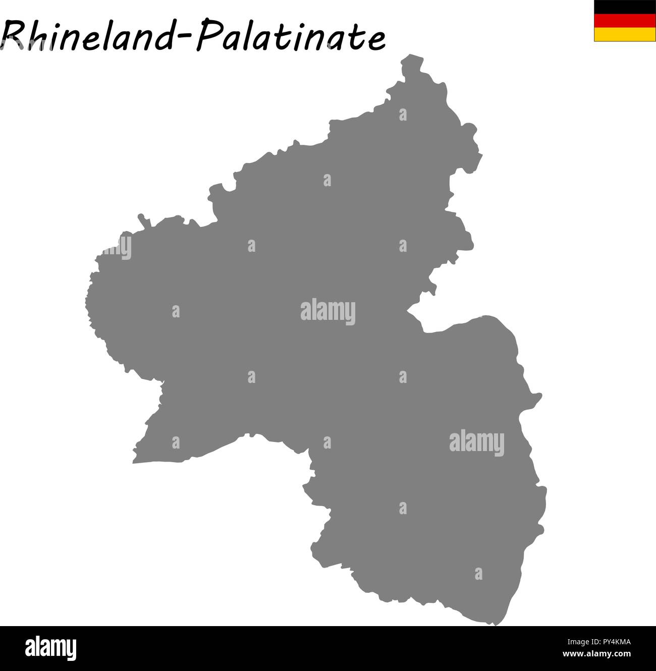 Rhineland palatinate map hi-res stock photography and images - Alamy