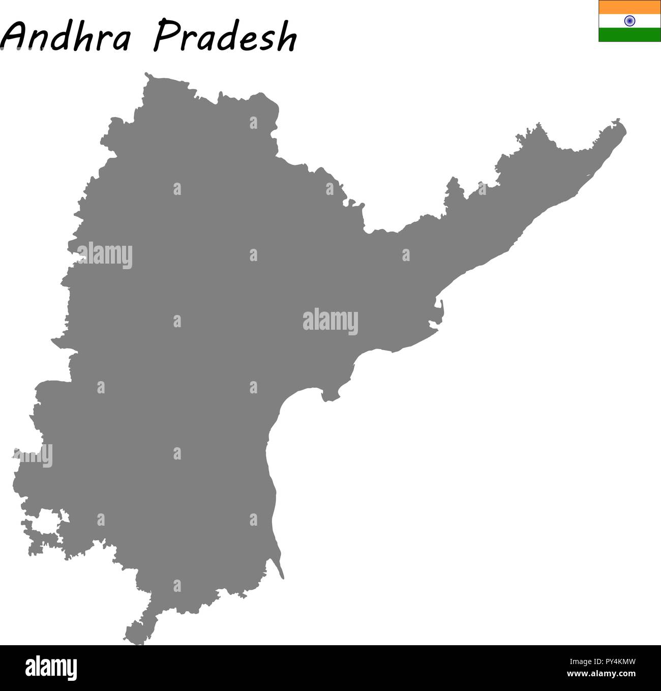 Andhra pradesh map hi-res stock photography and images - Alamy