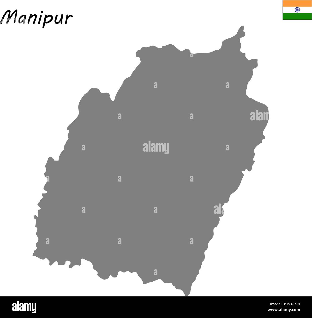 Map of manipur hi-res stock photography and images - Alamy