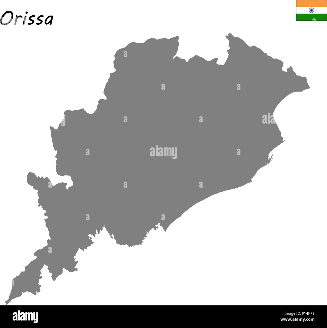 Odisha map hi-res stock photography and images - Alamy