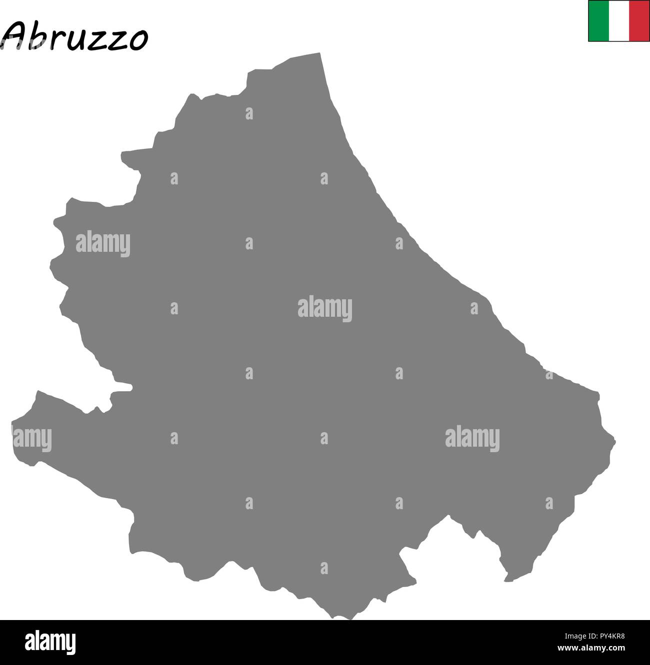 Italy political map abruzzo hi-res stock photography and images - Alamy