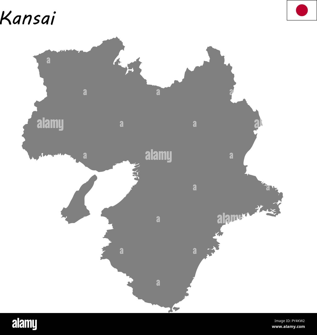 Kansai map Stock Vector Images - Alamy