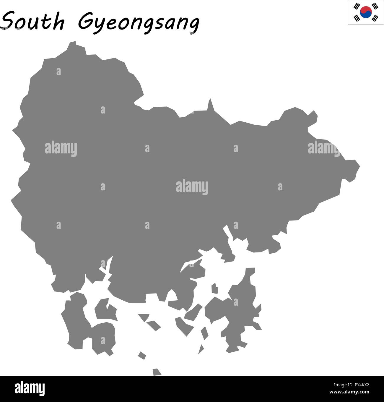South gyeongsang vector vectors hi-res stock photography and images - Alamy