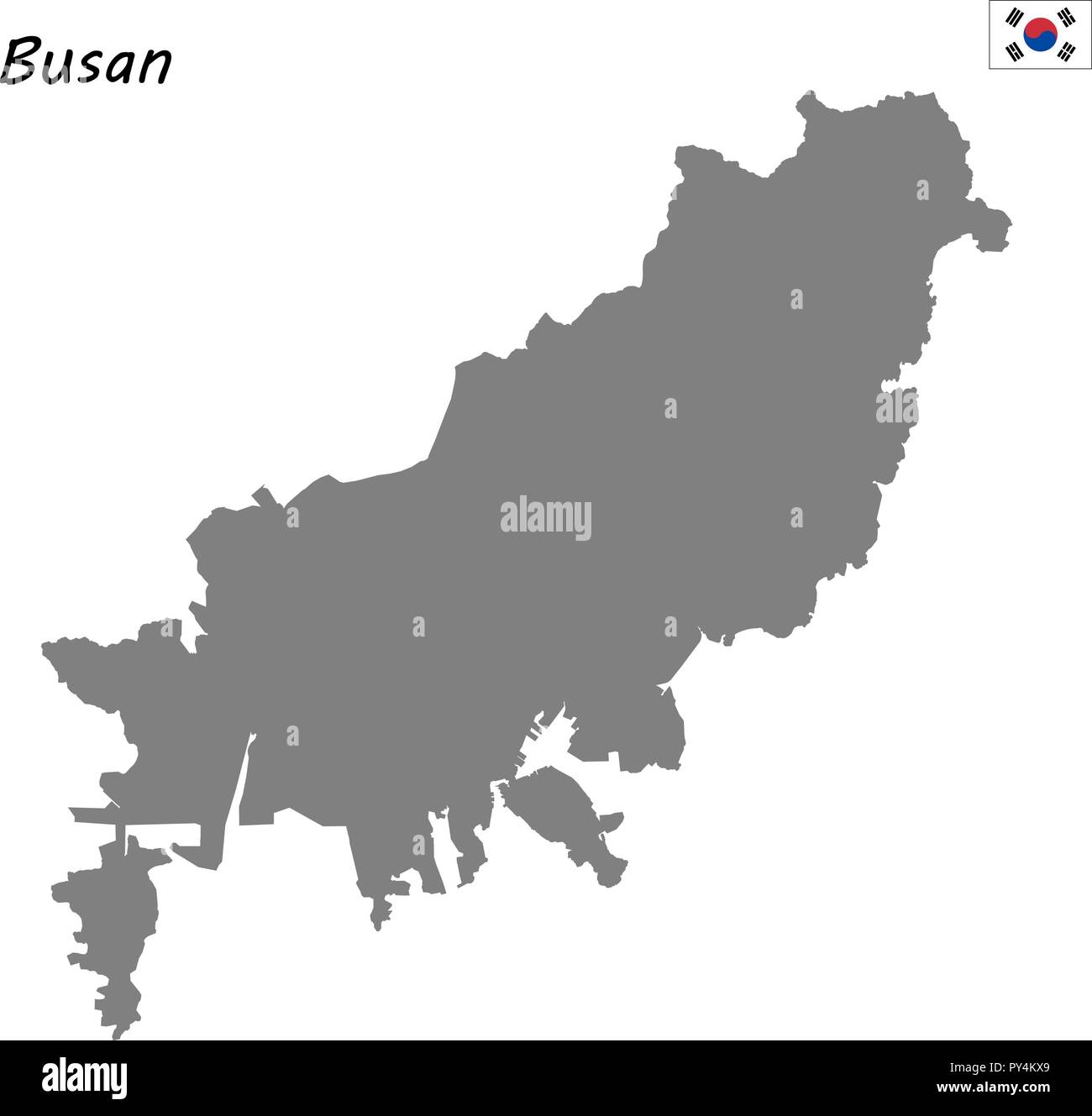 Map of busan hi-res stock photography and images - Alamy