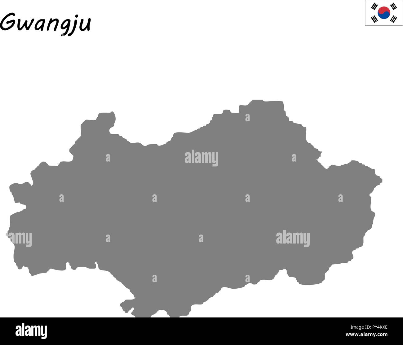 Gwangju map hi-res stock photography and images - Alamy